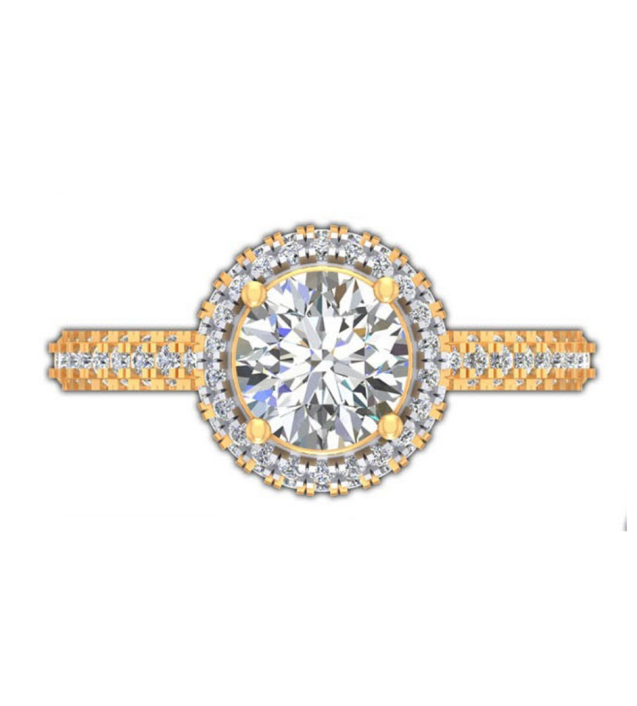 Cute Yellow Gold Ring Featuring 0.1 ct Diamond, a Sweet Addition to ...